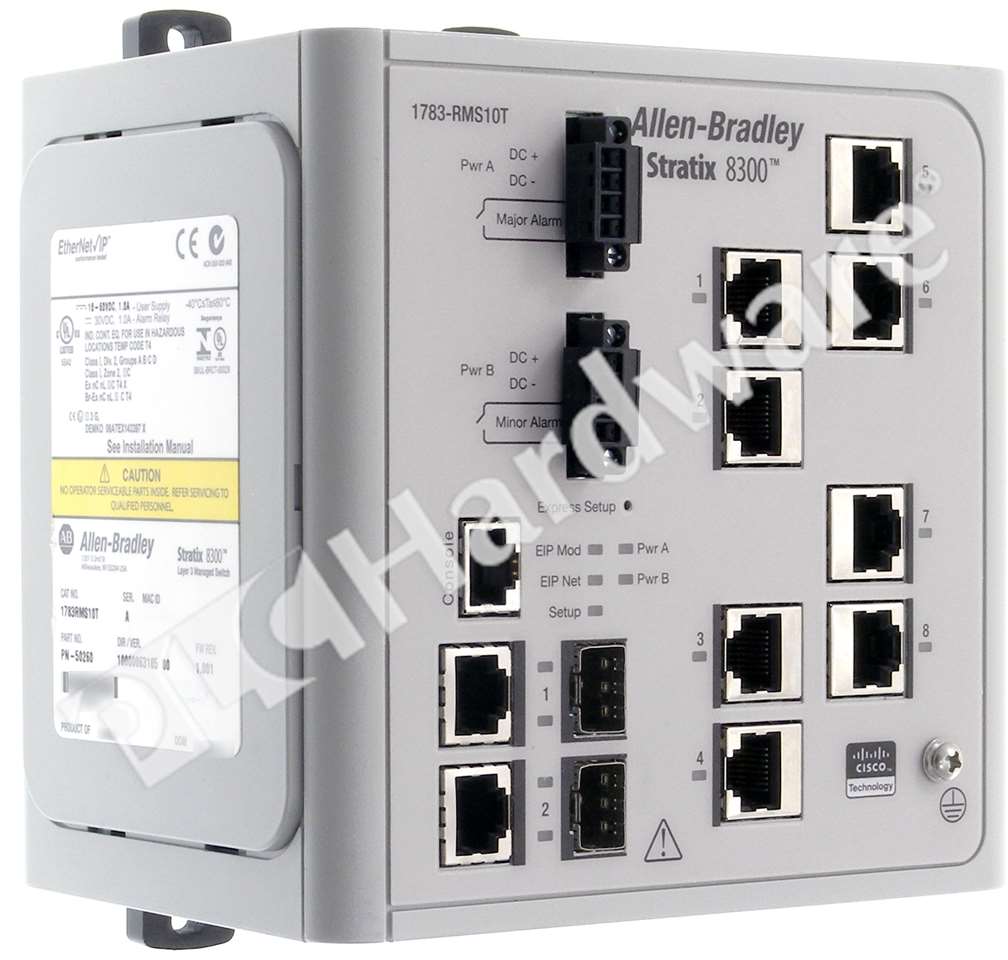 PLC Hardware - Allen Bradley 1783-RMS10T Series A, Used PLCH Packaging