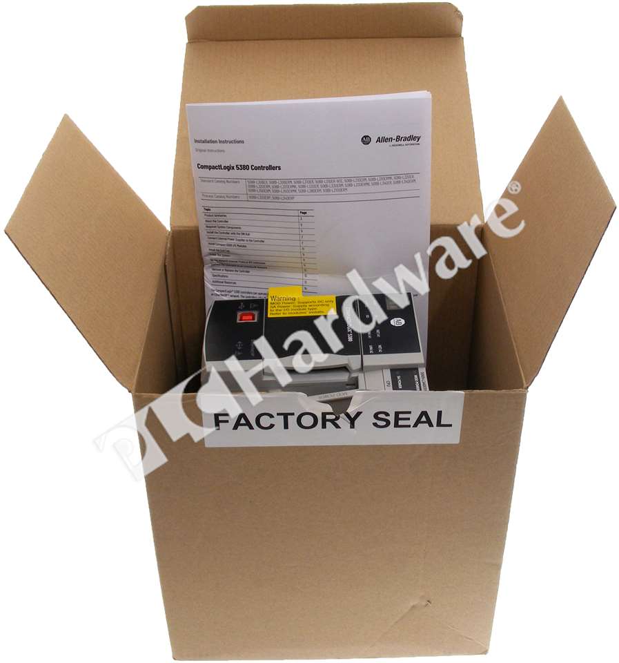 PLC Hardware: Allen-Bradley 5069-L340ERM CompactLogix 5380 Controller, 4 MB