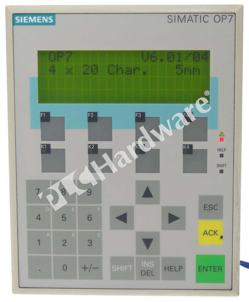 Siemens 6AV3607-1JC20-0AX1 6AV3 607-1JC20-0AX1 SIMATIC OP7/DP 24V ...