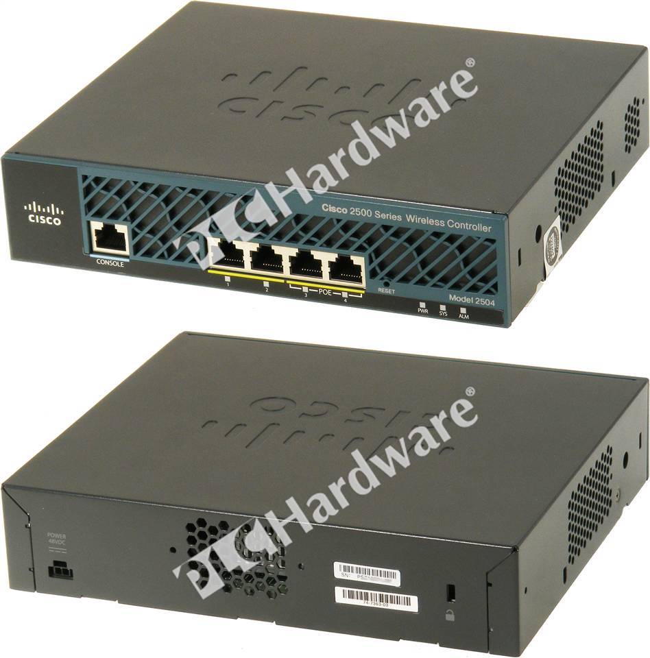PLC Hardware: Cisco AIR-CT2504-5-K9 2504 Wireless Controller 4-Ports, 5 AP