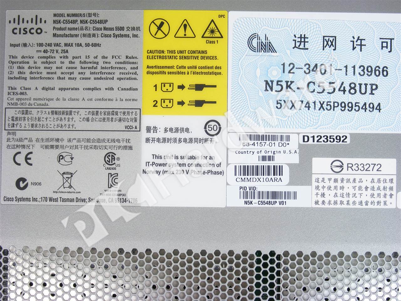 PLC Hardware: Cisco N5K-C5548UP-B-S32 Nexus 5548 Storage Switch, 32 ...