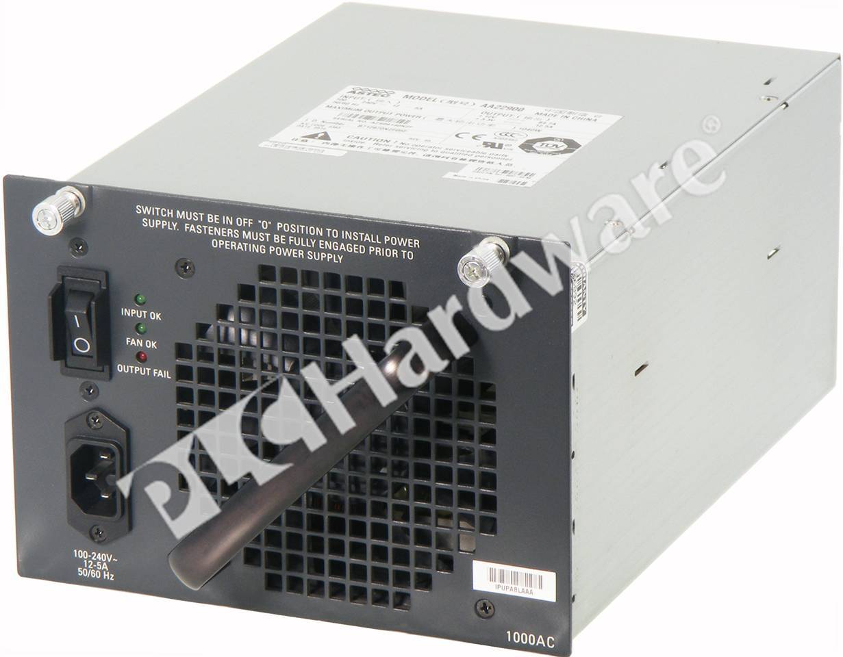 PLC Hardware: Cisco PWR-C45-1000AC Catalyst 4500 1000W AC Power Supply