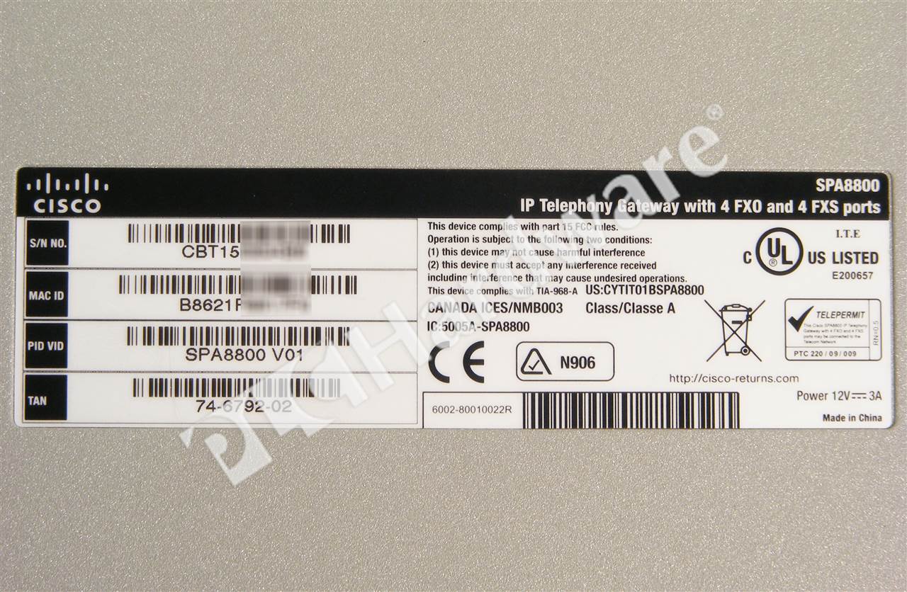 PLC Hardware - Cisco SPA8800, Used PLCH Packaging