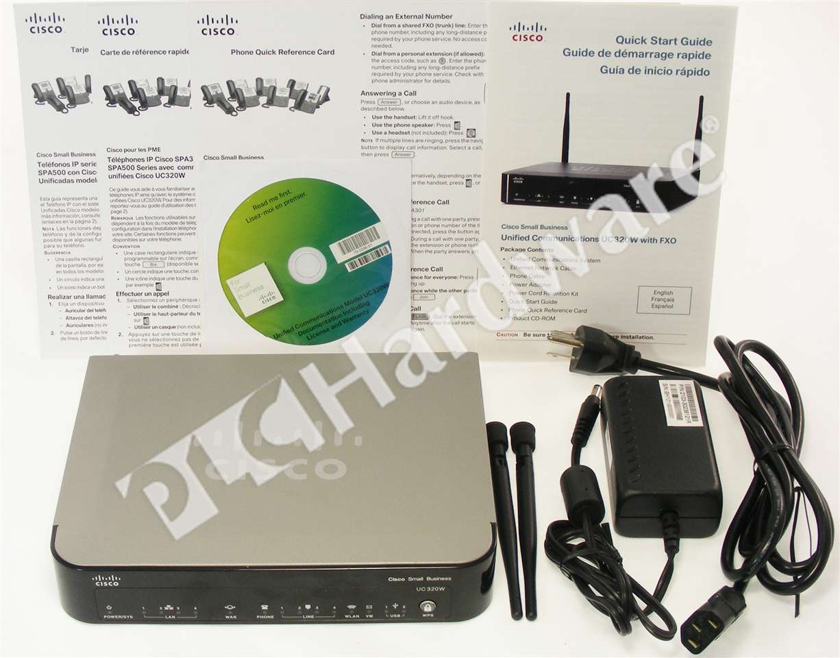 PLC Hardware - Cisco UC320W-FXO-K9, Surplus Open Pre-owned