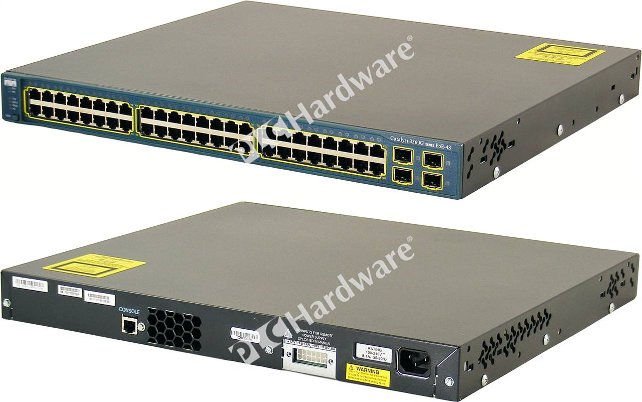 PLC Hardware: Cisco WS-C3560G-48PS-E Catalyst 3560 48 GE PoE & 4 SFP GE ...
