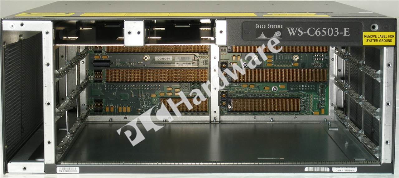 PLC Hardware: Cisco WS-C6503-E Catalyst 6500 Enhanced 3-slot chassis, 4RU