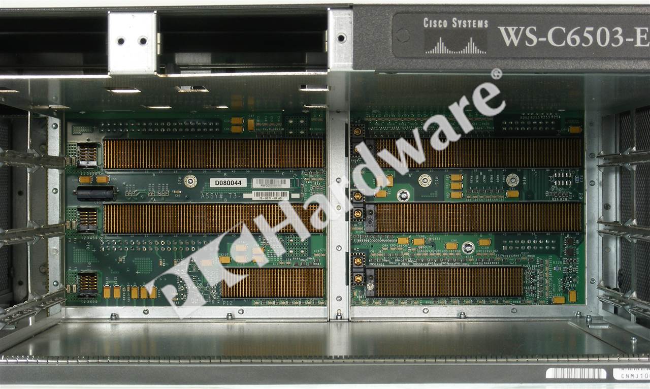 PLC Hardware: Cisco WS-C6503-E Catalyst 6500 Enhanced 3-slot chassis, 4RU