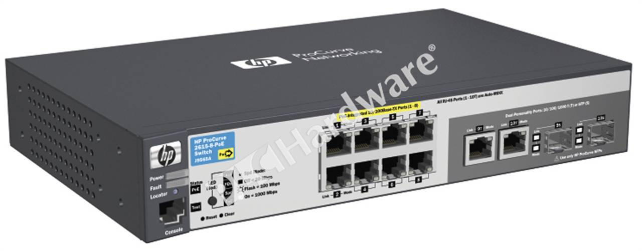 PLC Hardware: HP ProCurve J9565A Switch 2615-8-PoE, 8-P FE-T & 2-P GE-T ...