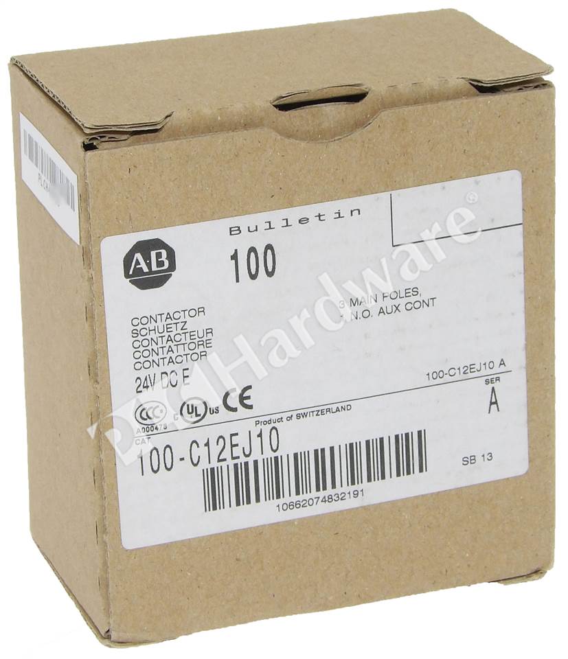 PLC Hardware - Allen Bradley 100-C12EJ10 Series A, Surplus Open Pre-owned