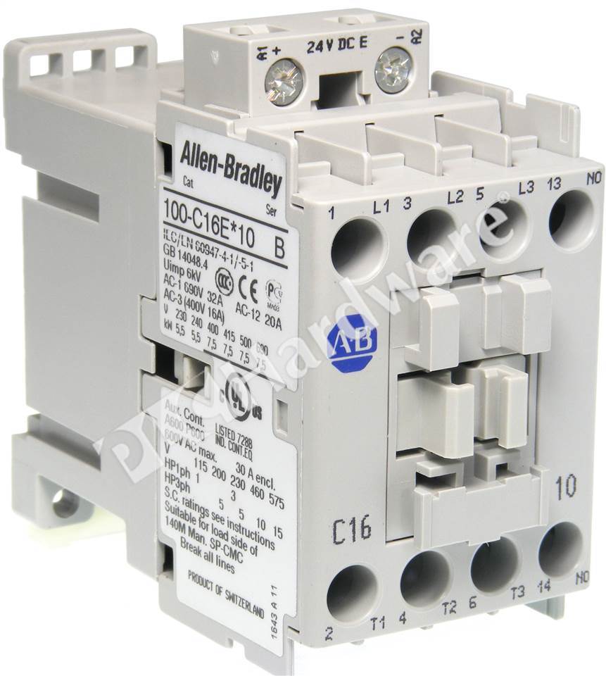 PLC Hardware - Allen Bradley 100-C16EJ10 Series B, Surplus PLCH Pre-owned