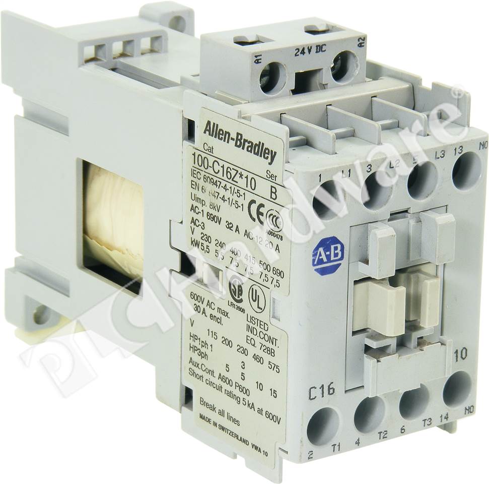 PLC Hardware - Allen Bradley 100-C16ZJ10 Series B, Surplus PLCH Pre-owned