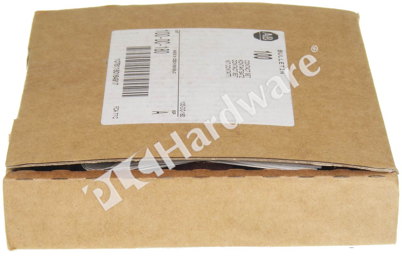 PLC Hardware: Allen-Bradley 100-DC-180 Contact Set for 100-D180 Contactors