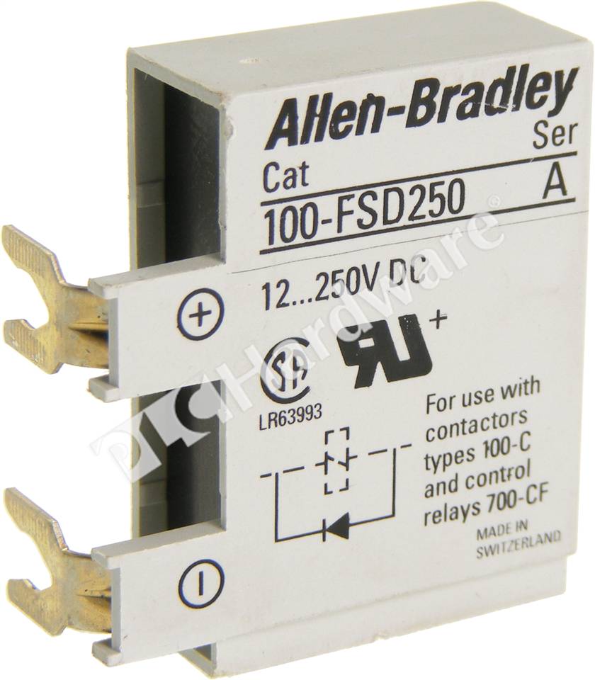PLC Hardware - Allen Bradley 100-FSD250 Series A, Used PLCH Packaging
