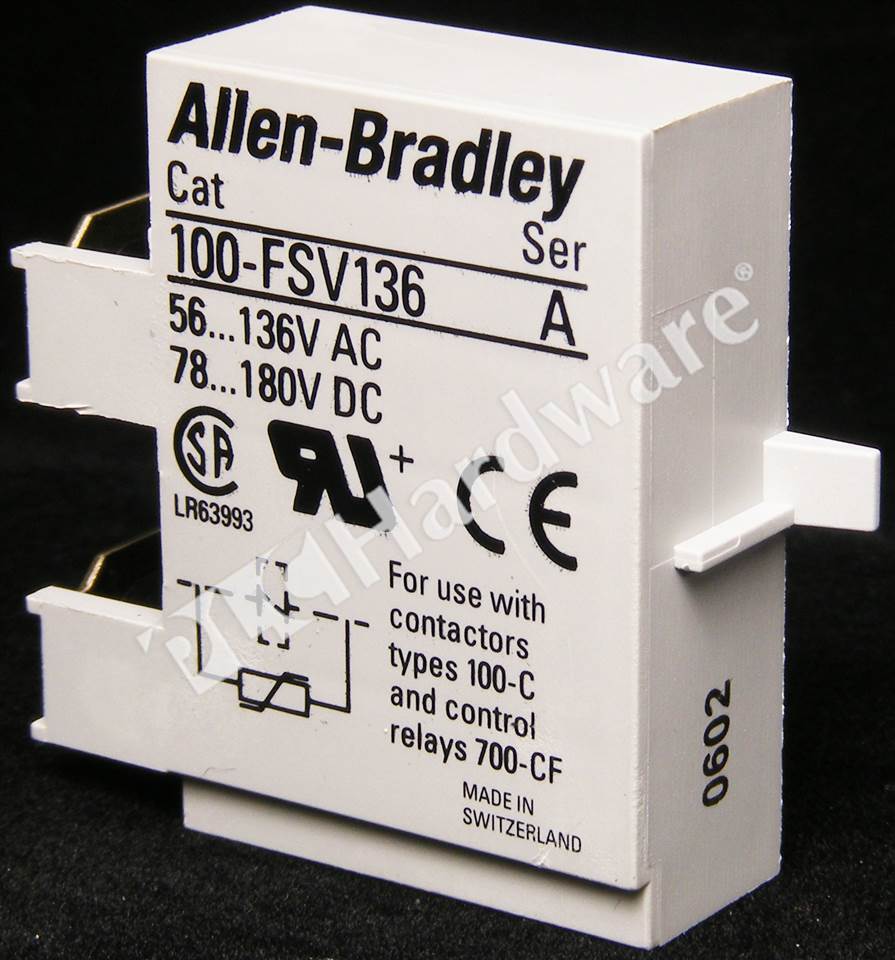 PLC Hardware - Allen Bradley 100-FSV136 Series A, Surplus Open Pre-owned