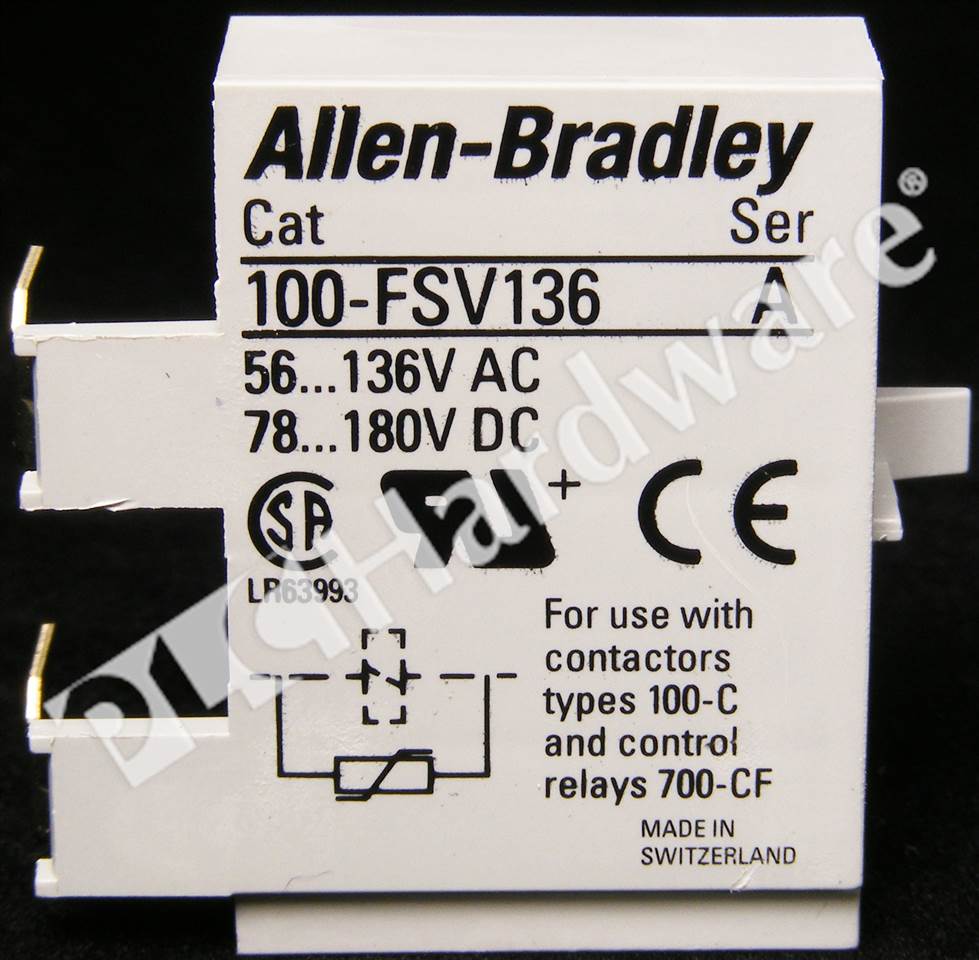 PLC Hardware - Allen Bradley 100-FSV136 Series A, Surplus Open Pre-owned