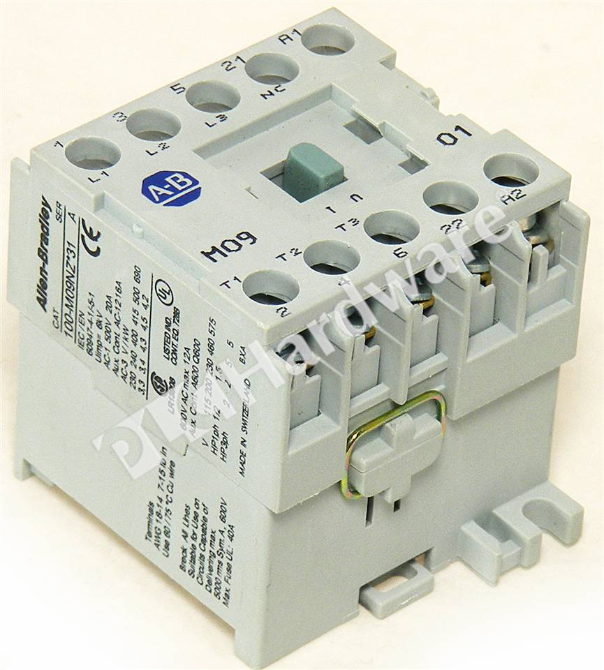 PLC Hardware - Allen Bradley 100-M09NZ2431S Series A, Used PLCH Packaging