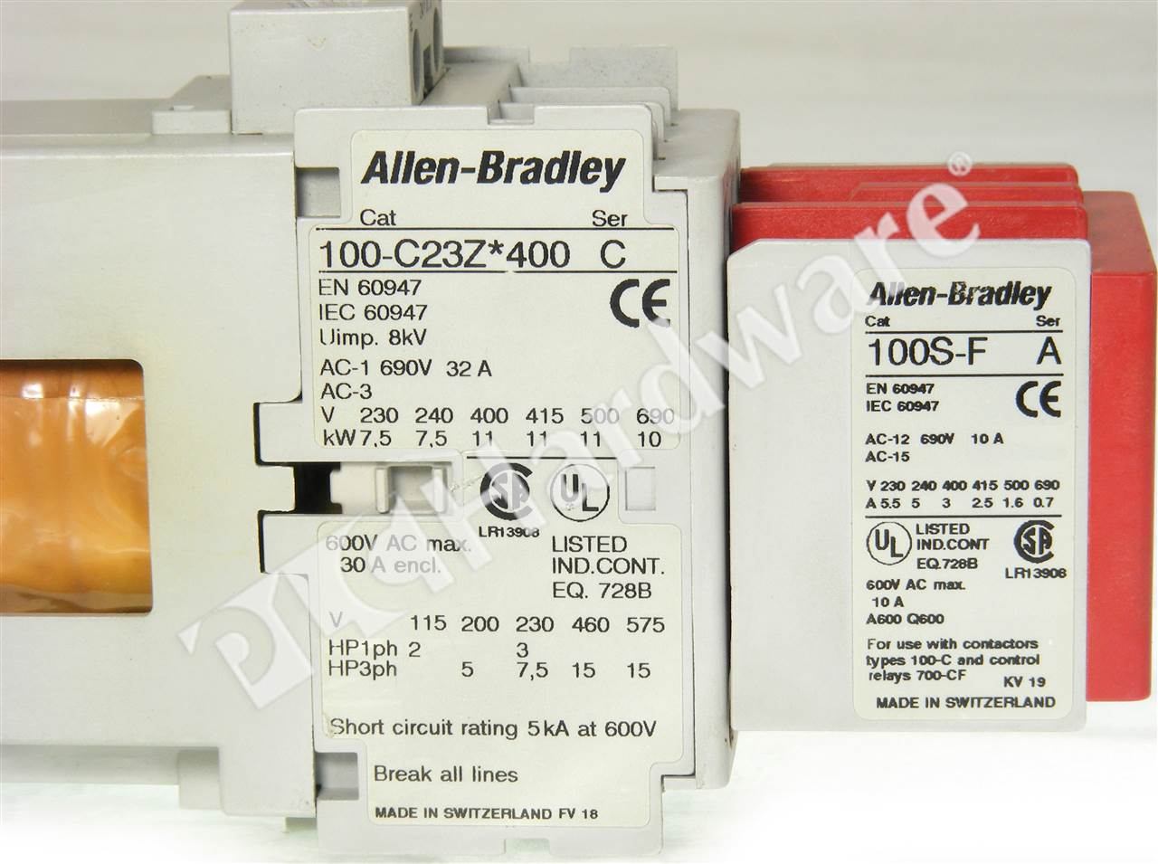 PLC Hardware - Allen Bradley 100S-C23ZJ404C Series C, Used in PLCH ...