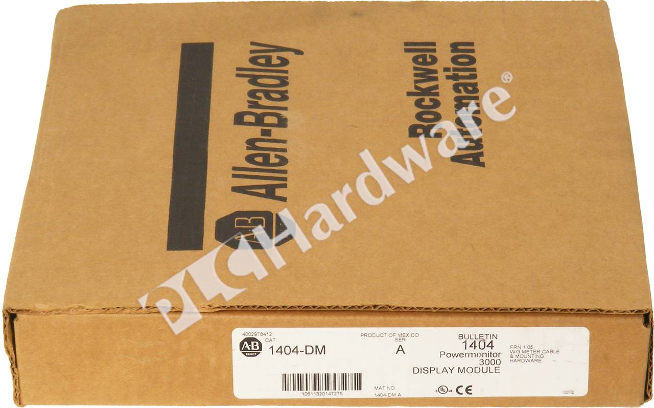 PLC Hardware: Allen-Bradley 1404-DM Powermonitor 3000 Display Module ...
