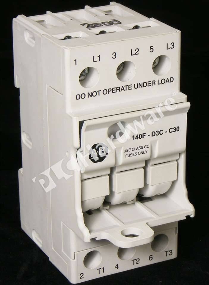 Plc Hardware Allen Bradley 140f D3f C30 Fuse Holder 3 P Ul Class Cc 30a