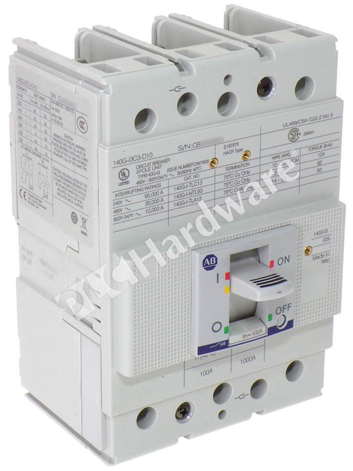 PLC Hardware - Allen Bradley 140G-I3C3-D10 Series A, Used PLCH Packaging