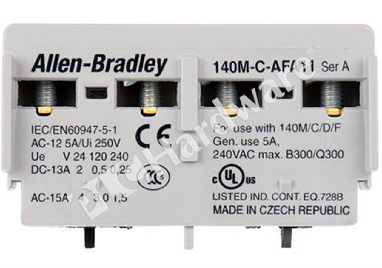 PLC Hardware: Allen-Bradley 140M-C-AFA11 Auxiliary Contact Block 1 N.O ...