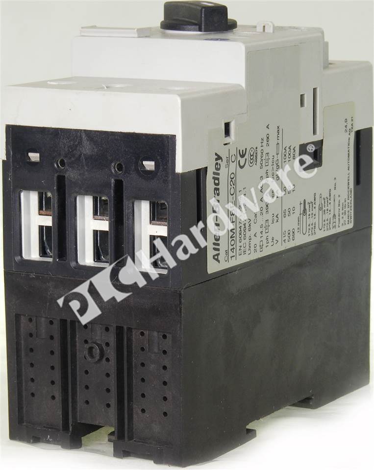 PLC Hardware: Allen-Bradley 140M-F8E-C20 Motor Protection Circuit Breaker