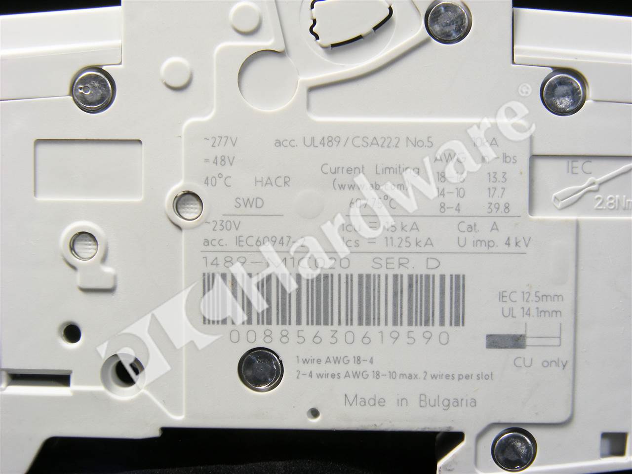PLC Hardware - Allen Bradley 1489-M1C020 Series D, Used PLCH Packaging