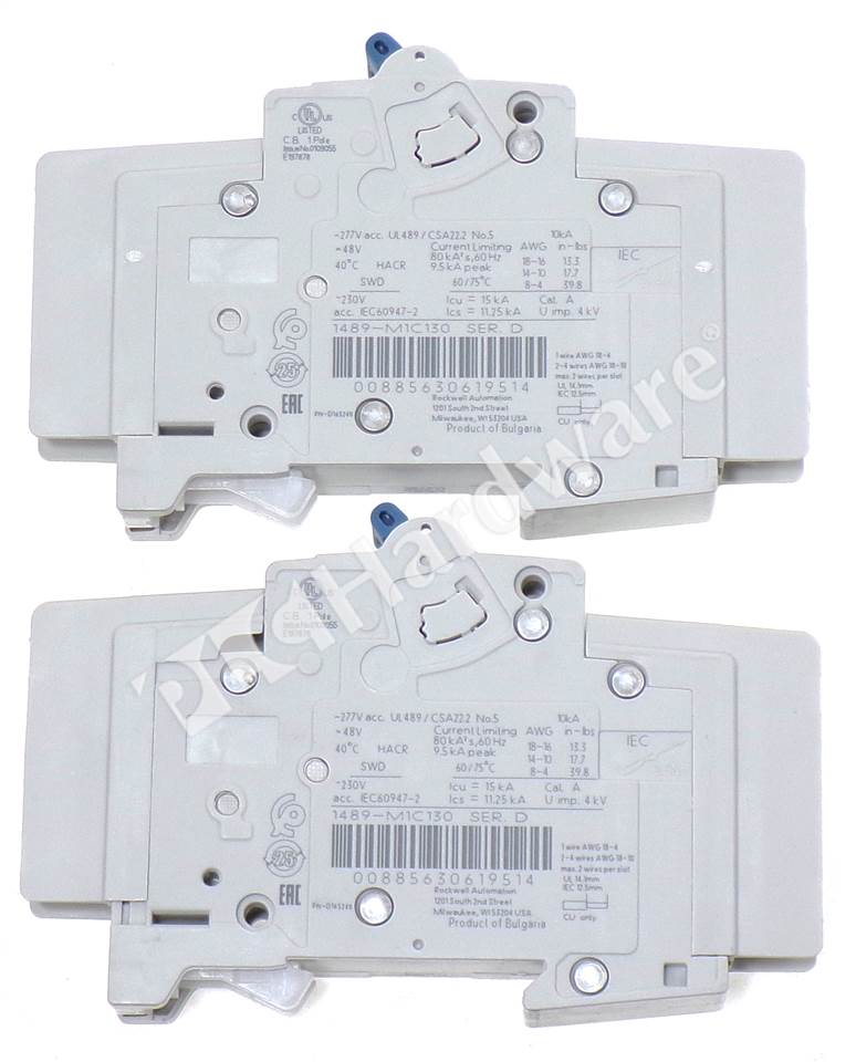 PLC Hardware - Allen Bradley 1489-M1C130 Series D, Surplus Open Pre-owned
