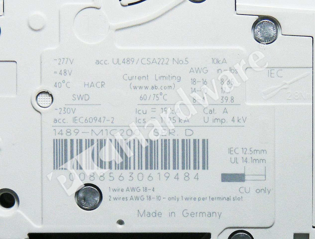 PLC Hardware - Allen Bradley 1489-M1C200 Series D, Used PLCH Packaging