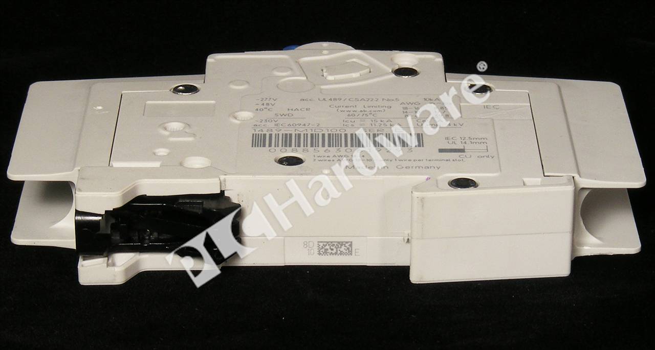 PLC Hardware: Allen-Bradley 1489-M1D100 Miniature Circuit Breaker, 1-P, 10A