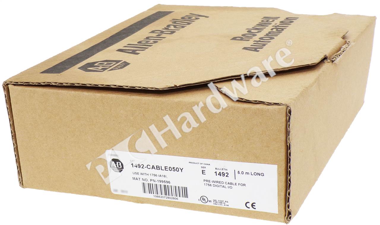 PLC Hardware - Allen Bradley 1492-CABLE050Y Series E, Surplus Open Pre ...