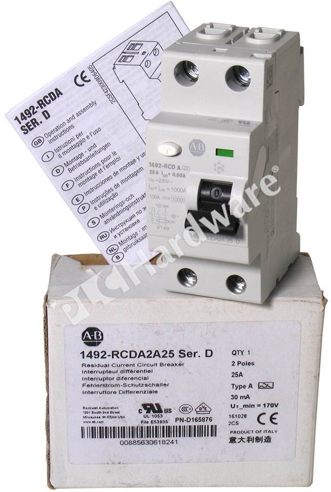 PLC Hardware - Allen Bradley 1492-RCDA2A25 Series D, Surplus Open Pre-owned