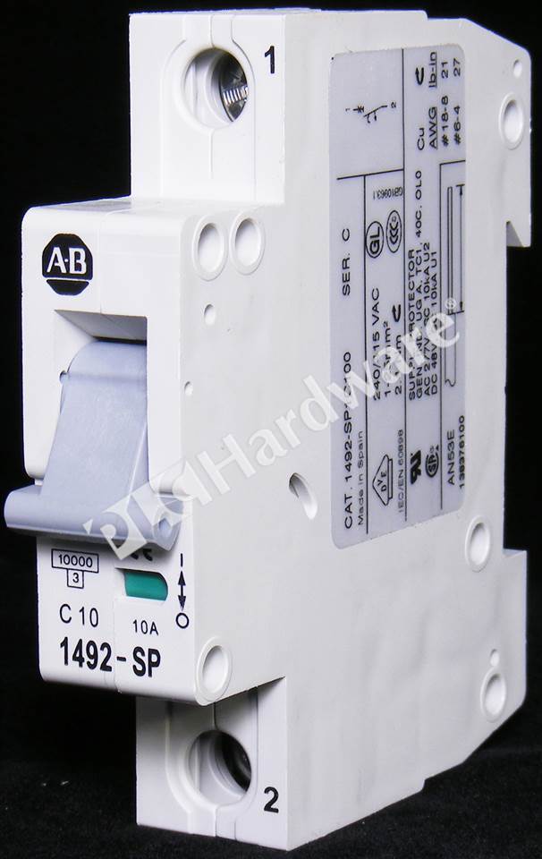 PLC Hardware: Allen-Bradley 1492-SP1C100 Supplementary Protector/Breaker