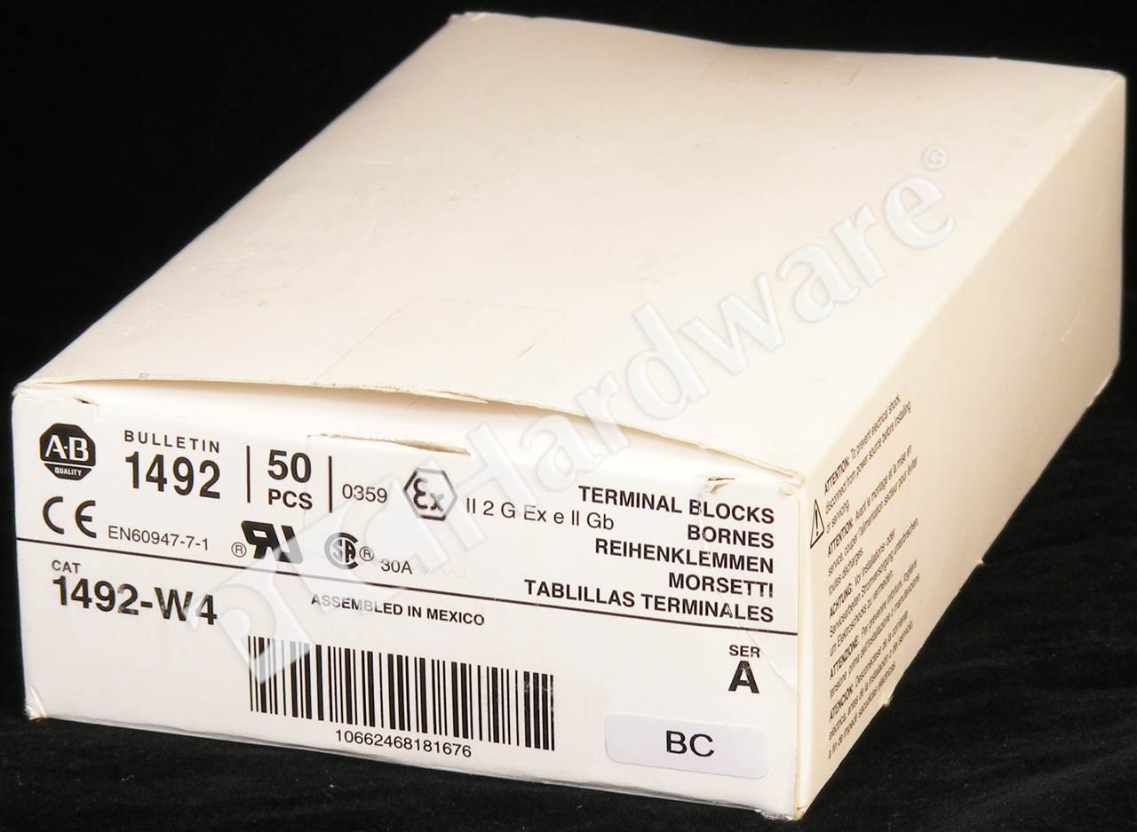 PLC Hardware - Allen Bradley 1492-W4 Series A, Surplus Open Pre-owned