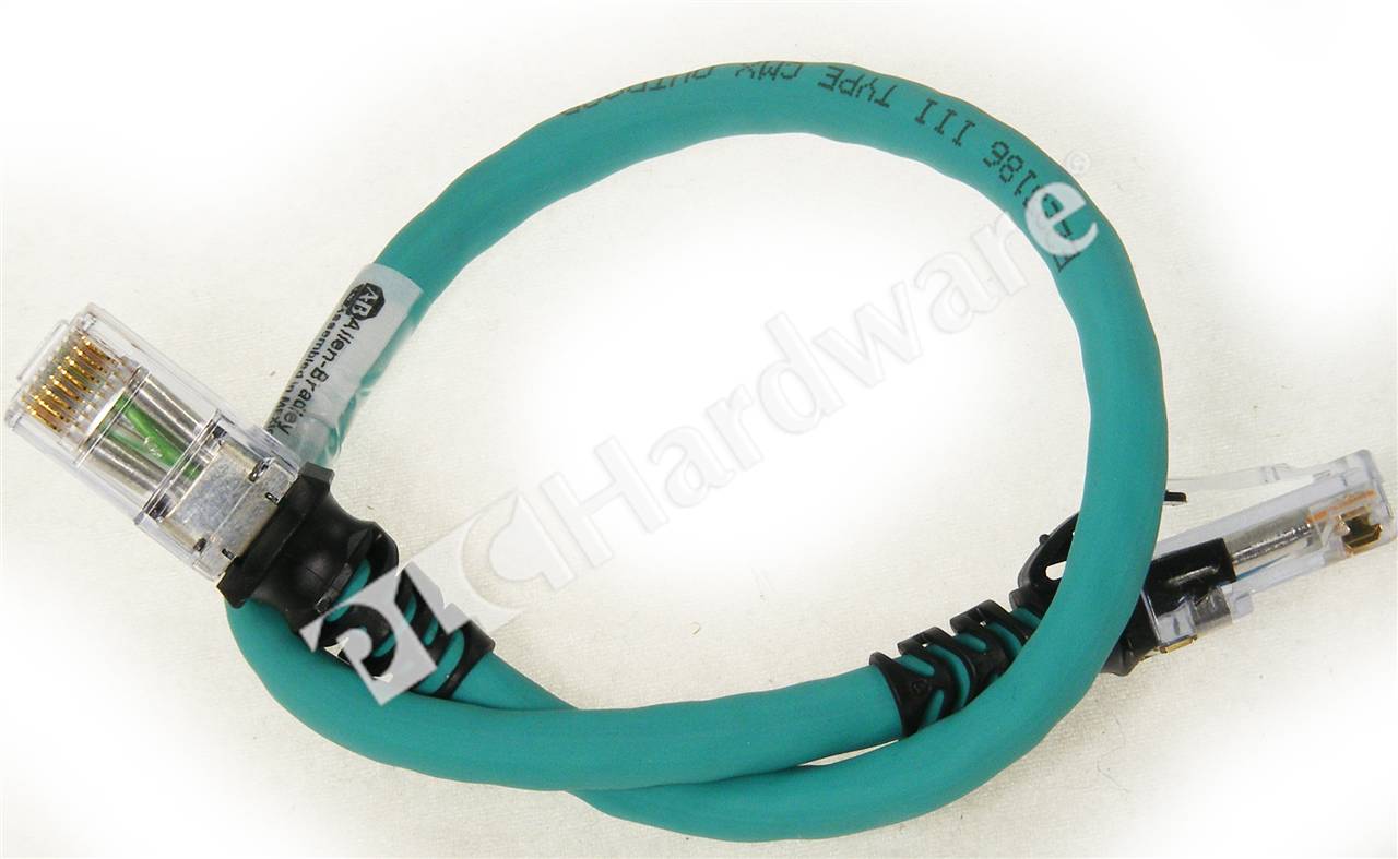 PLC Hardware: Allen-Bradley 1585J-M8TBJM-0M3 EtherNet Cable, 2 x RJ45, 0.3m