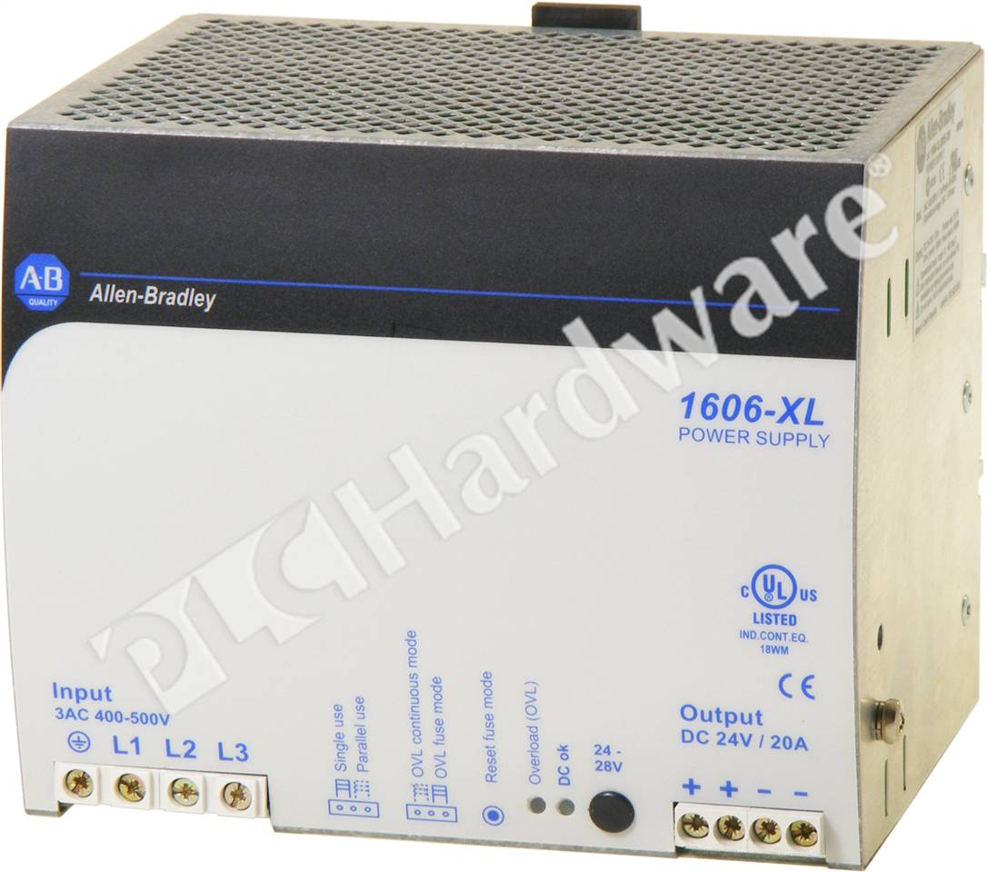 PLC Hardware: Allen-Bradley 1606-XL480E-3W AC/DC Switched Power Supply ...