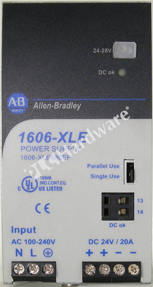 PLC Hardware - Allen Bradley 1606-XLE480EP Series A, Used PLCH Packaging