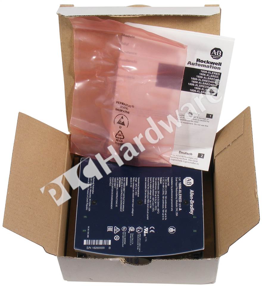 PLC Hardware - Allen Bradley 1606-XLERED Series A, Surplus Open Pre-owned