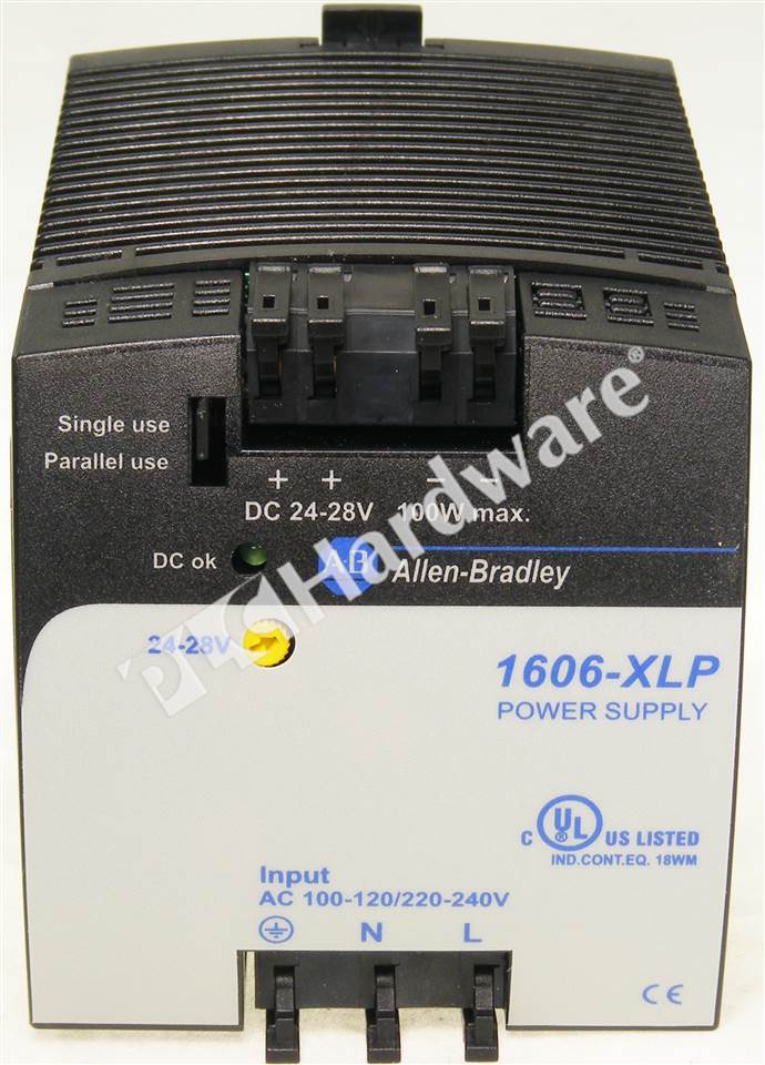 PLC Hardware: Allen-Bradley 1606-XLP100E AC/DC Power Supply, 120/240V ...