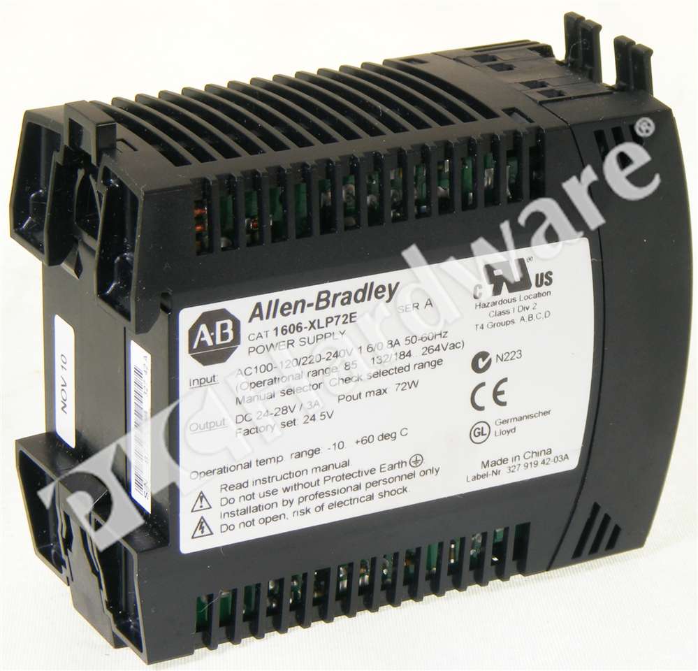 PLC Hardware: Allen-Bradley 1606-XLP72E AC/DC Compact Power Supply 24 ...