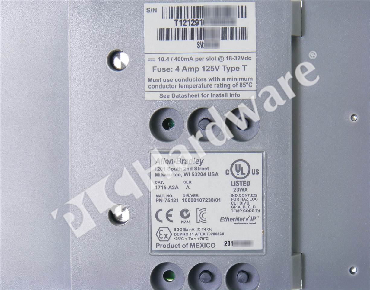 PLC Hardware - Allen Bradley 1715-A2A Series A, Surplus Sealed Pre-owned