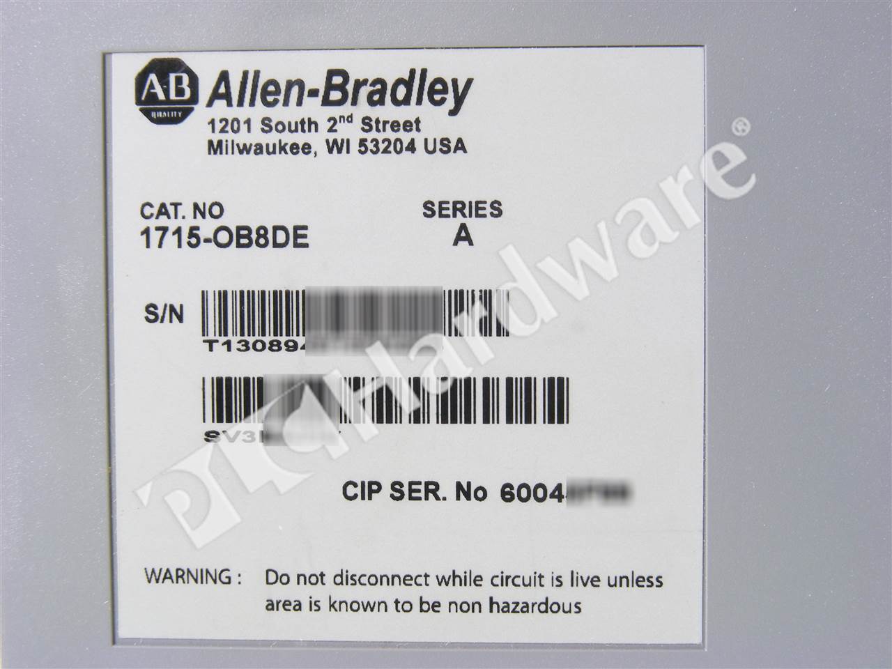 PLC Hardware - Allen Bradley 1715-OB8DE Series A, Used PLCH Packaging
