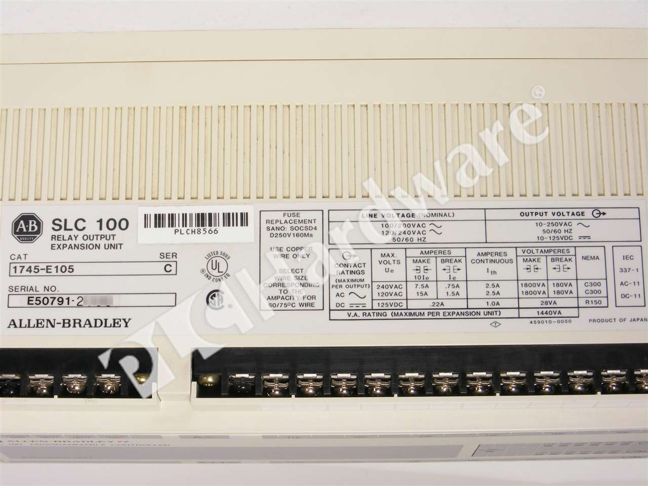 PLC Hardware - Allen Bradley 1745-E105 Series C, Used PLCH Packaging