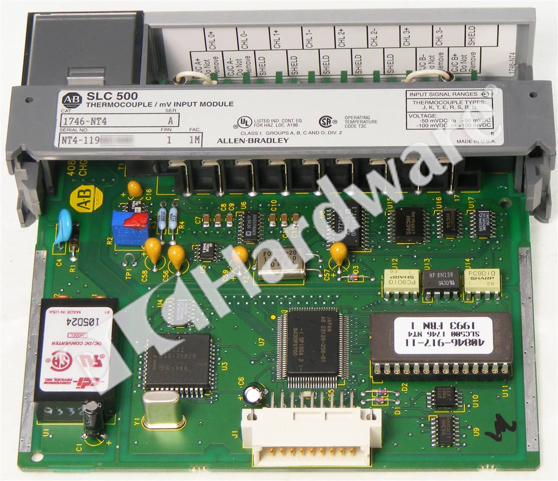 PLC Hardware: Allen-Bradley 1746-NT4 4 Thermocouple/mV Analog Input ...