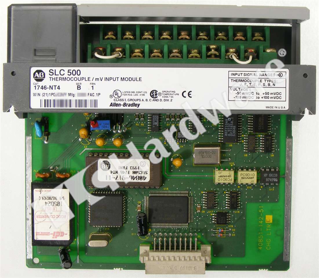 PLC Hardware: Allen-Bradley 1746-NT4 4 Thermocouple/mV Analog Input ...