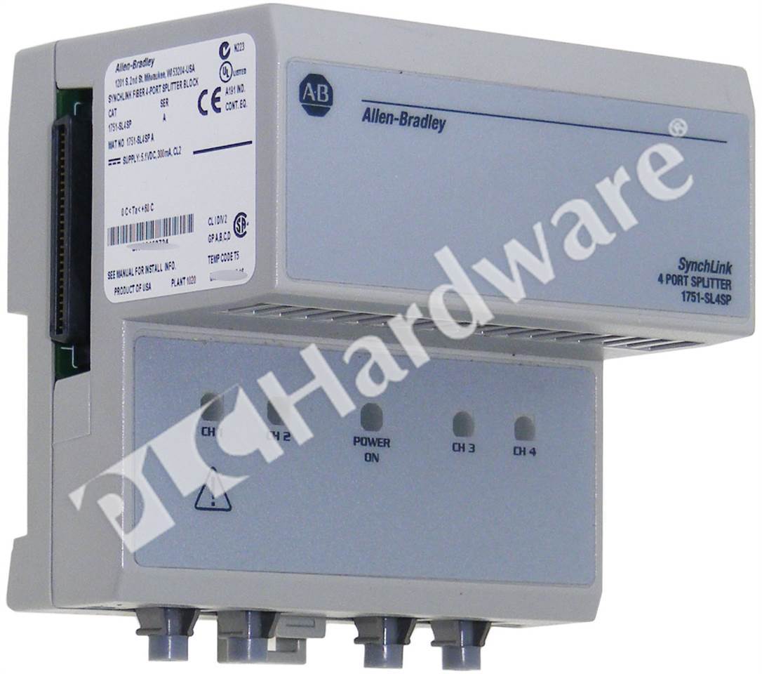 PLC Hardware: Allen-Bradley 1751-SL4SP SynchLink Fiber 4-Port Splitter ...