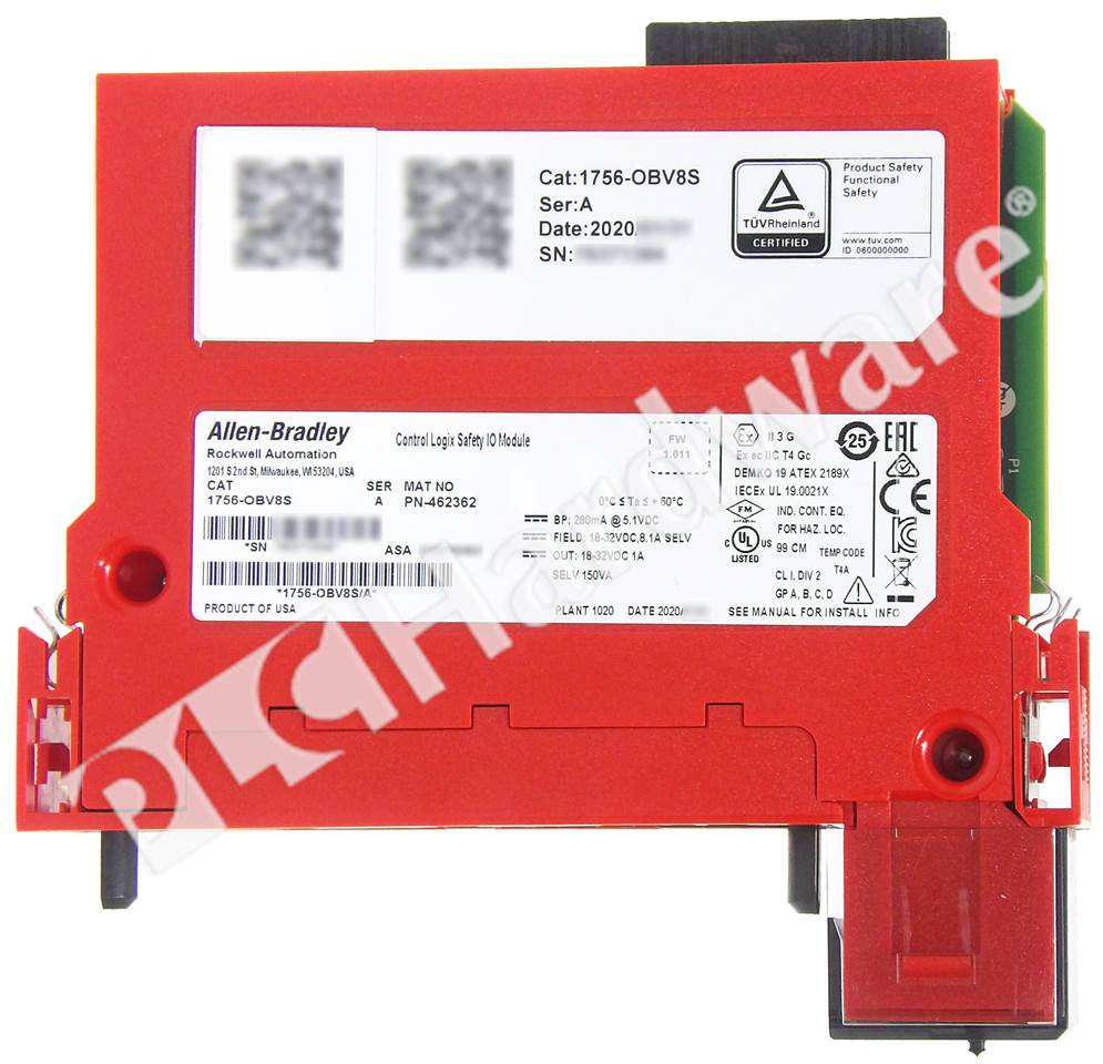 PLC Hardware: Allen-Bradley 1756-OBV8S ControlLogix 8-Ch 10-30V DC Output