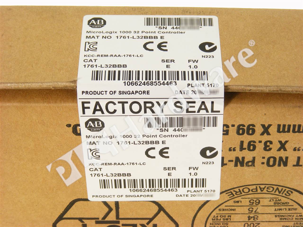 PLC Hardware: Allen-Bradley 1761-L32BBB MicroLogix 1000 Controller 32 I/O