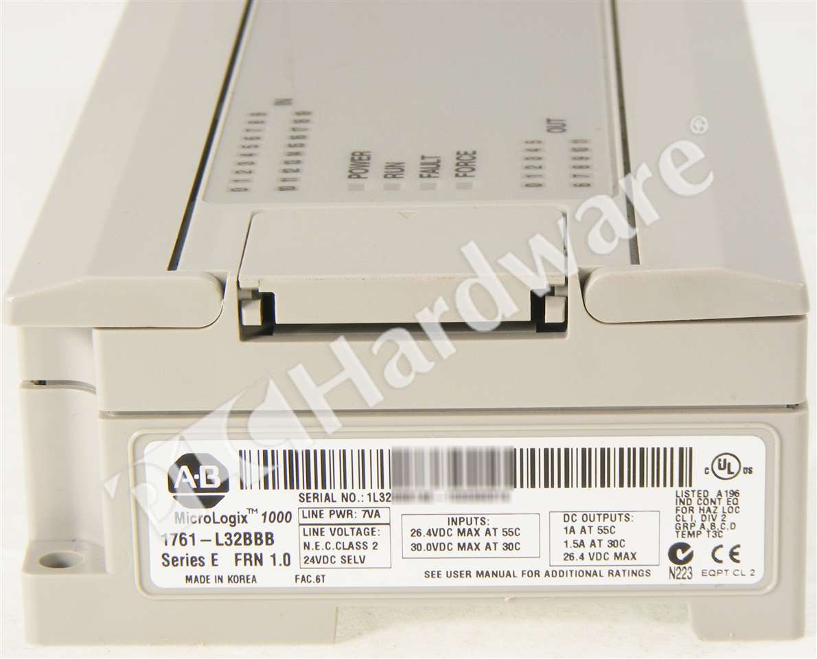 PLC Hardware: Allen-Bradley 1761-L32BBB MicroLogix 1000 Controller 32 I/O