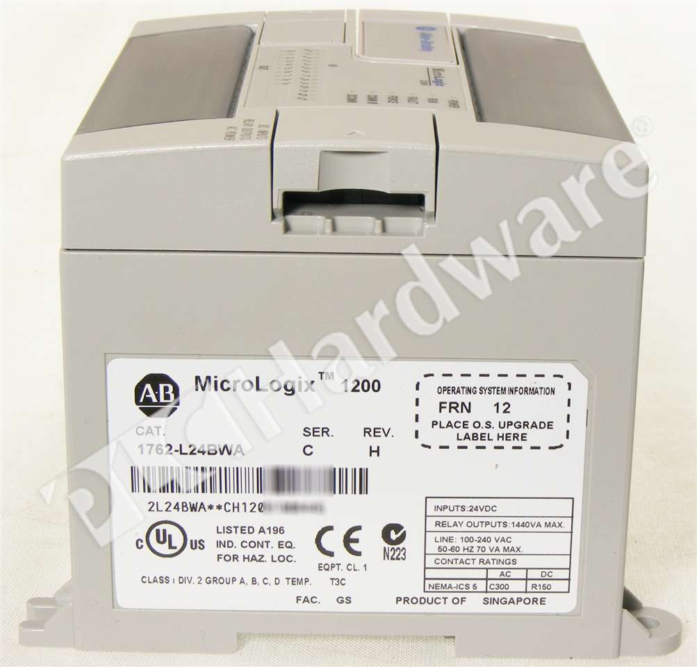 PLC Hardware: Allen-Bradley 1762-L24BWA MicroLogix 1200 Controller